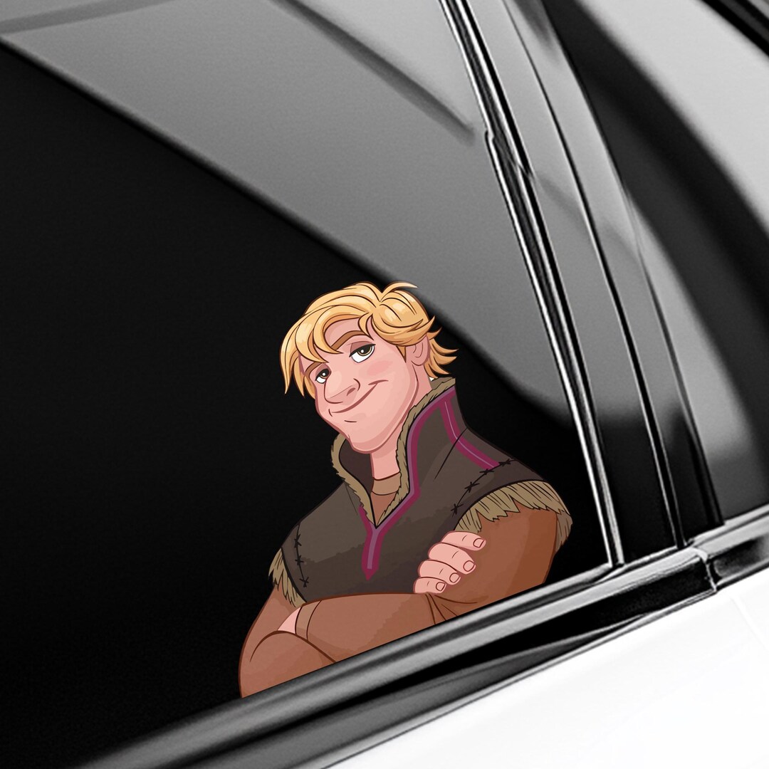 Frozen Peeker Sticker, Disney Frozen Vinyl Decal Featuring Elsa & Olaf ...