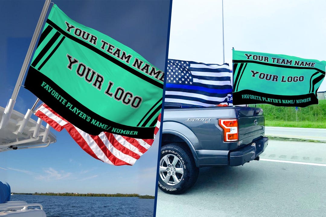Personalized Sports Team Flags, Double Sided, Customized Garden Flag ...