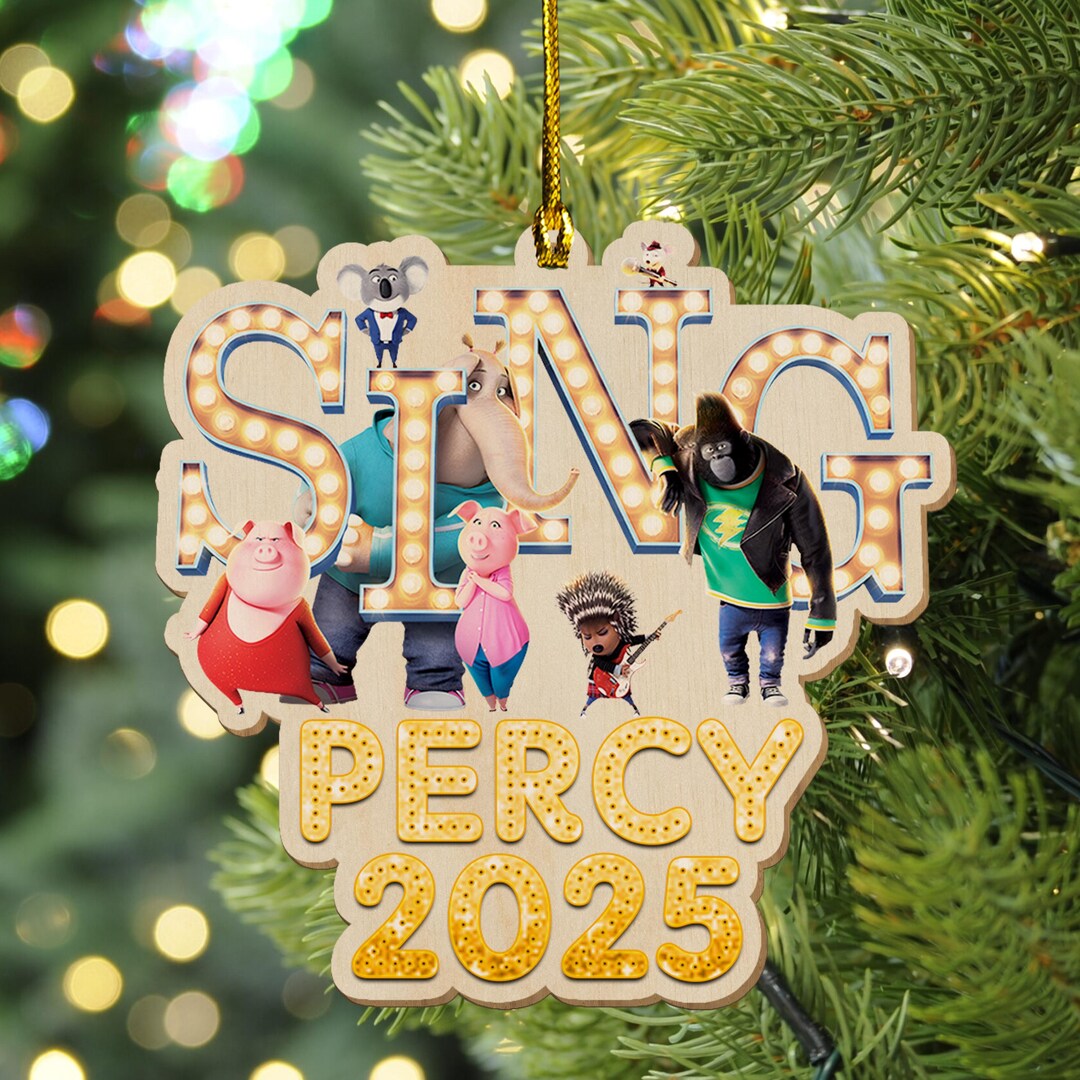Custom Sing Ornament, Sing Movie Character Ornament, Sing Christmas ...