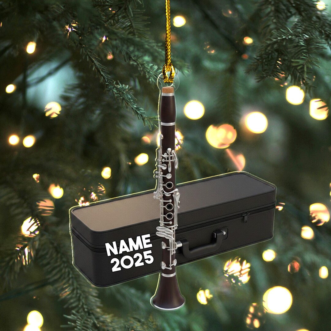 Personalized Clarinet Ornament, Custom Music Lover Tree Decor AXKR02 - Etsy