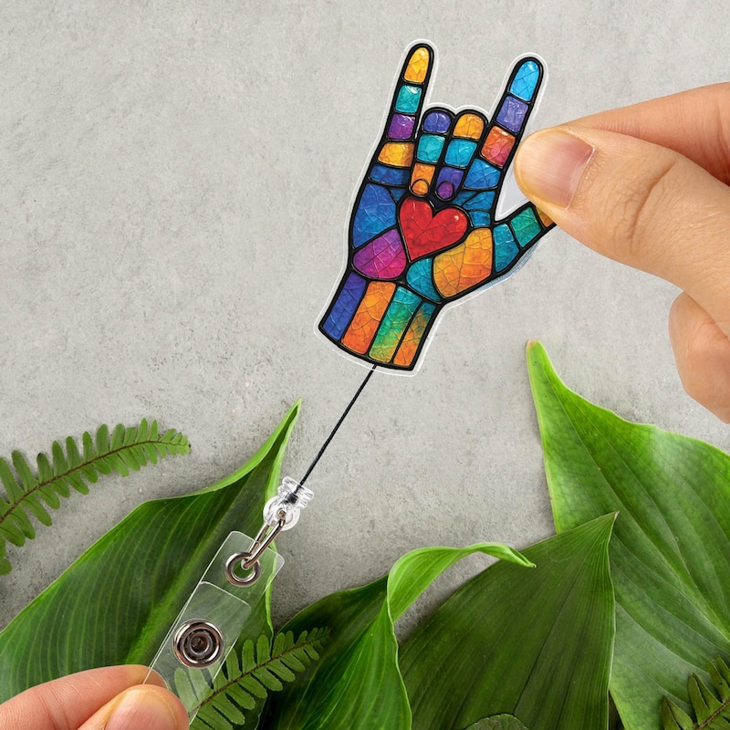 Funny Asl Badge Reel - Etsy