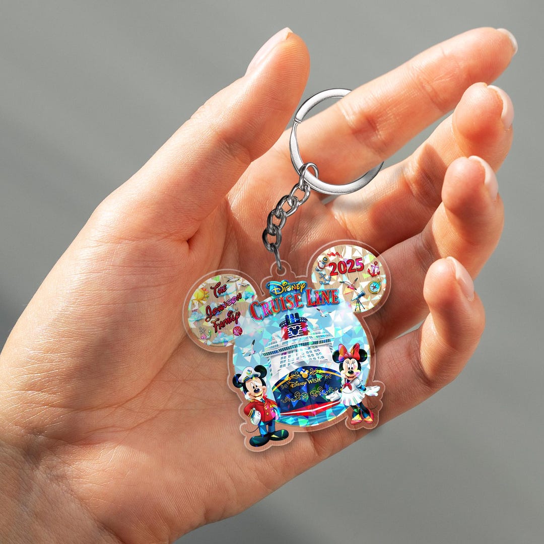 Personalized Disney Cruise Line Christmas Keychain, Disney Cruise ...