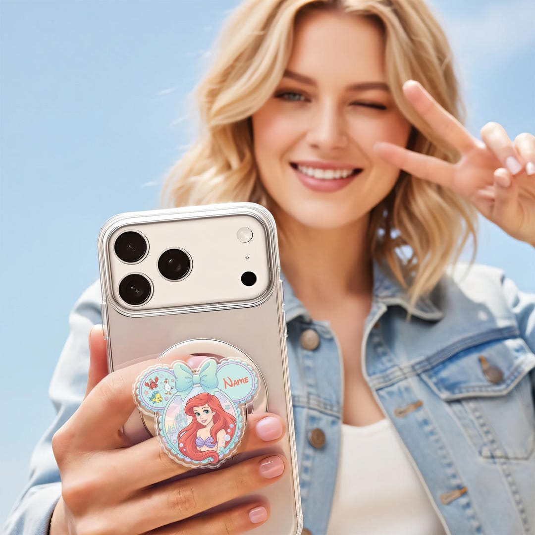 Disney the Little Mermaid Ariel Popsocket,disney Princess Inspired ...