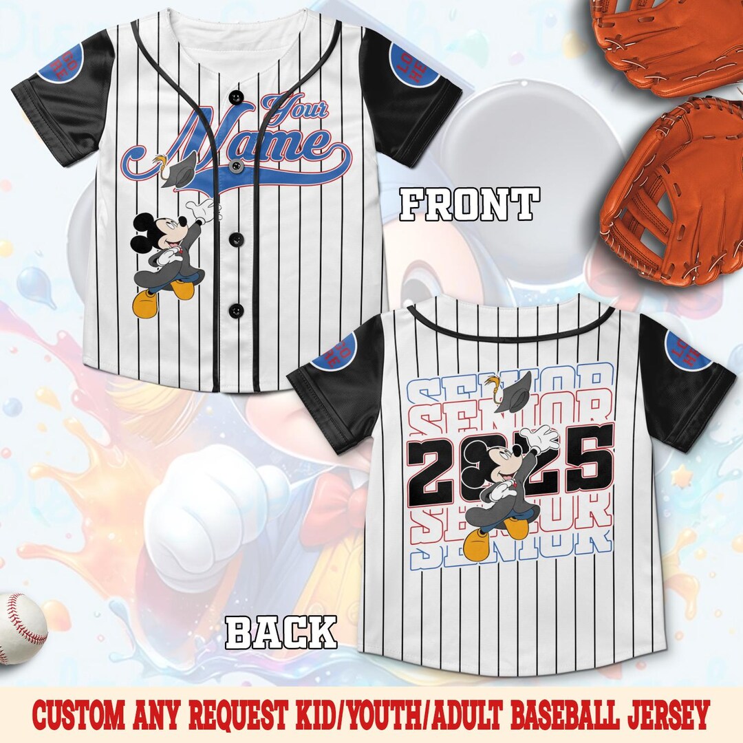 Personalized Graduation Baseball Jersey, Custom Senior Class Shirt ...