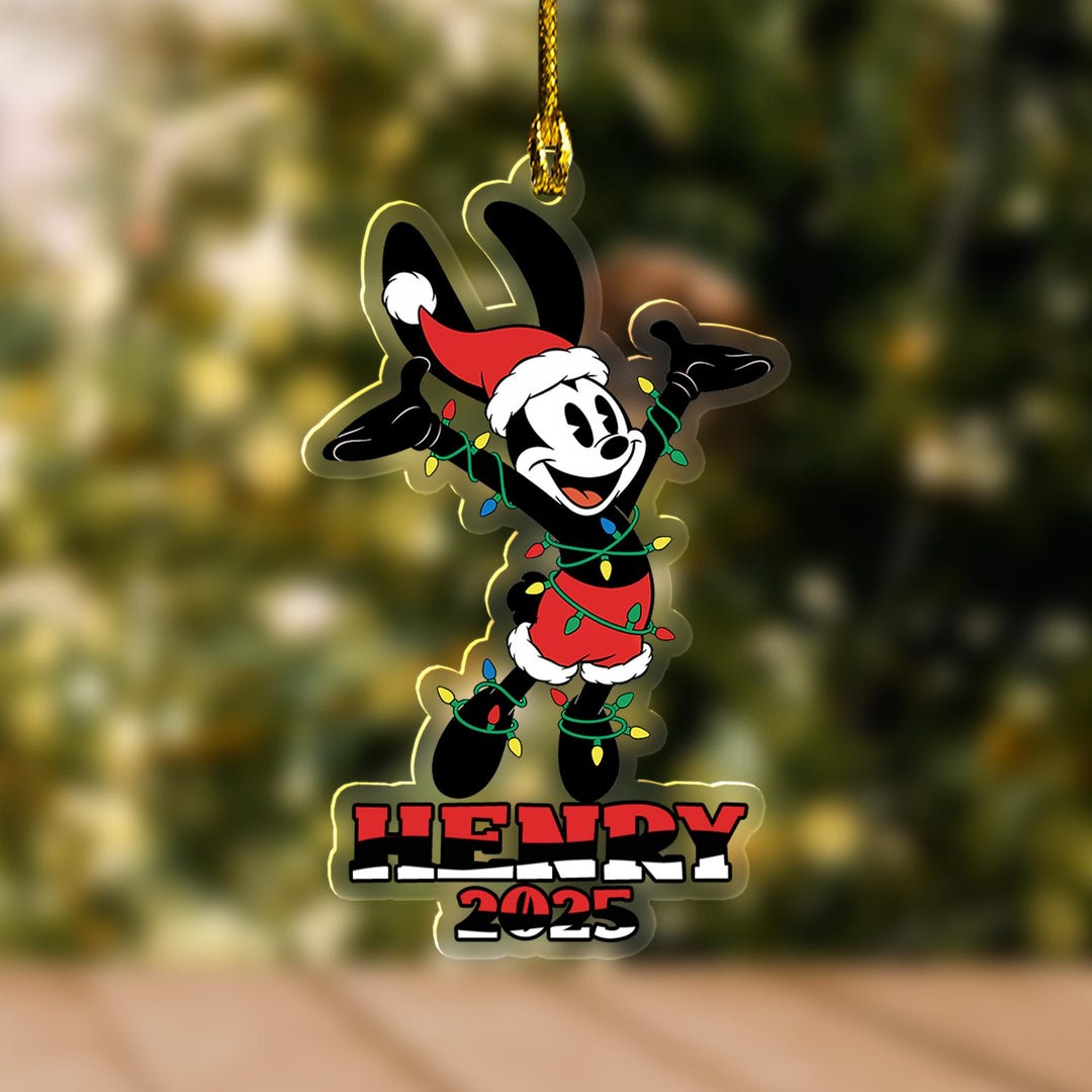 Disney Oswald the Lucky Rabbit Oswald Hologram Ornament, Disney Oswald ...