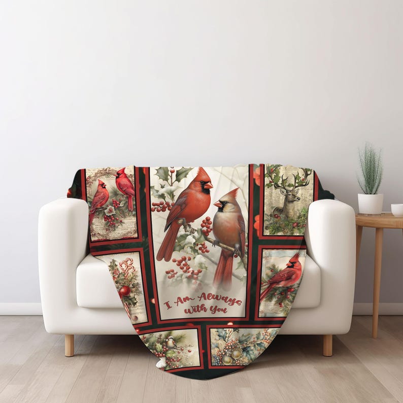 I Am Always With You Blanket/cardinal Christmas Blanket/memorial ...