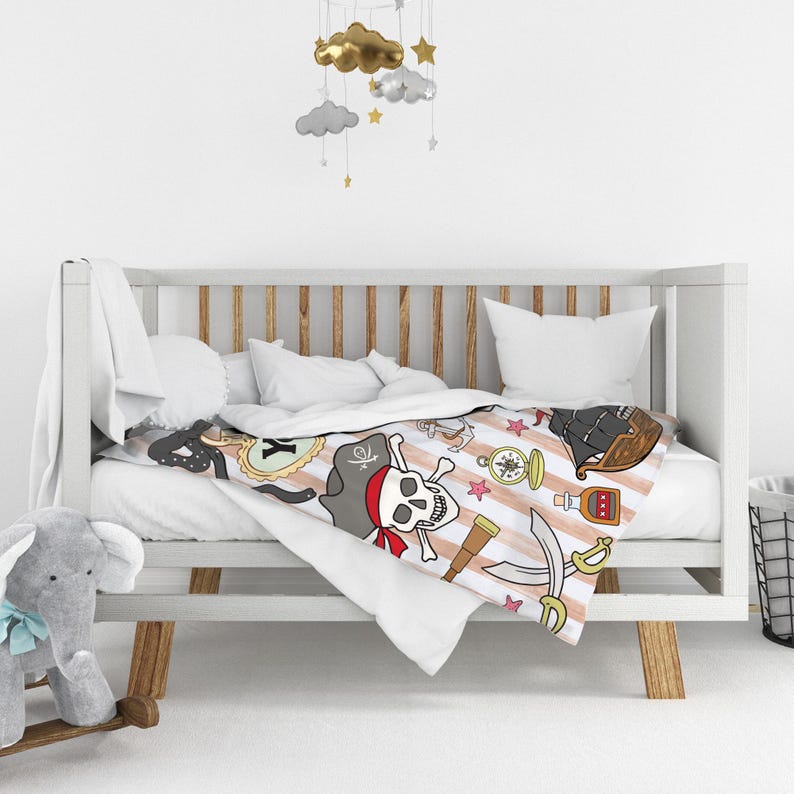 Disney Yo Ho A Pirate's Life Blanket, Pirate Theme Cozy Throw, Disney ...