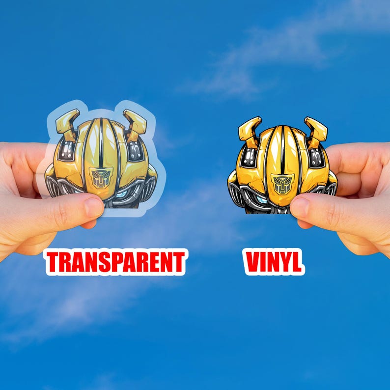 Optimus Prime Bumblebee Peeker Sticker – Waterproof Vinyl Transformers ...