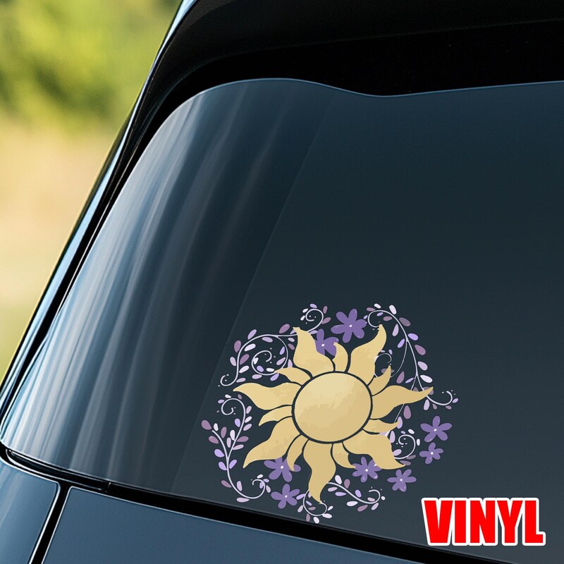 Tangled Sun Sticker - Etsy