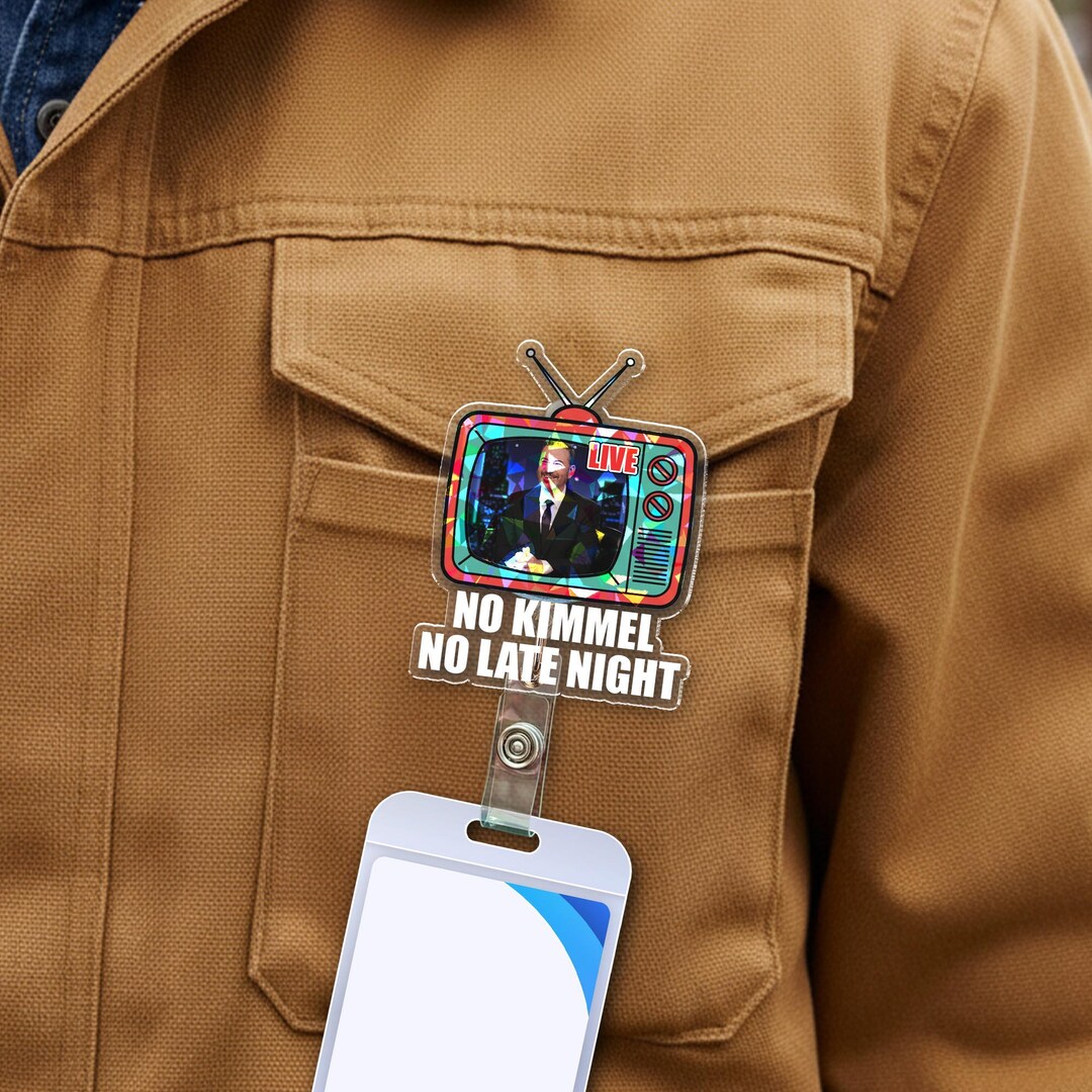 Free Speech Jimmy Kimmel Badge Reel, Jimmy Kimmel Fan ID Clip, Late ...