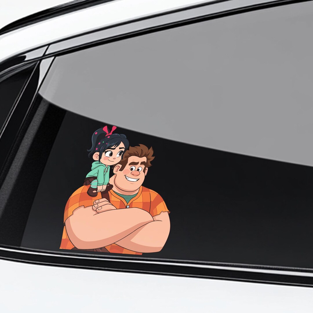 Wreck-it Ralph Peeker Sticker – Ralph & Vanellope Peeking Decal ...