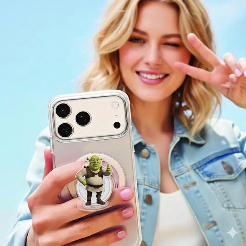 Shrek Phone Grip, Shrek and Fiona Retractable ID Badge Holder, Shrek ...