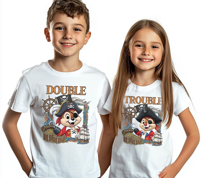 Chip and Dale Double Trouble Pirates Shirts, Disney Pirates Shirt ...