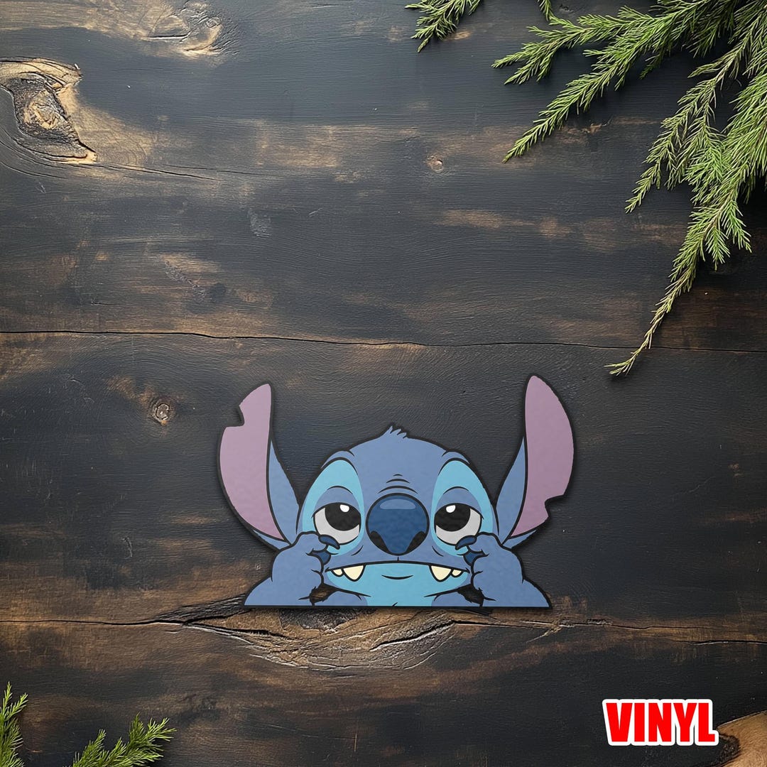 Stitch From Lilo and Stitch Pulling His Eyes Down Disney Peeker Peeking ...