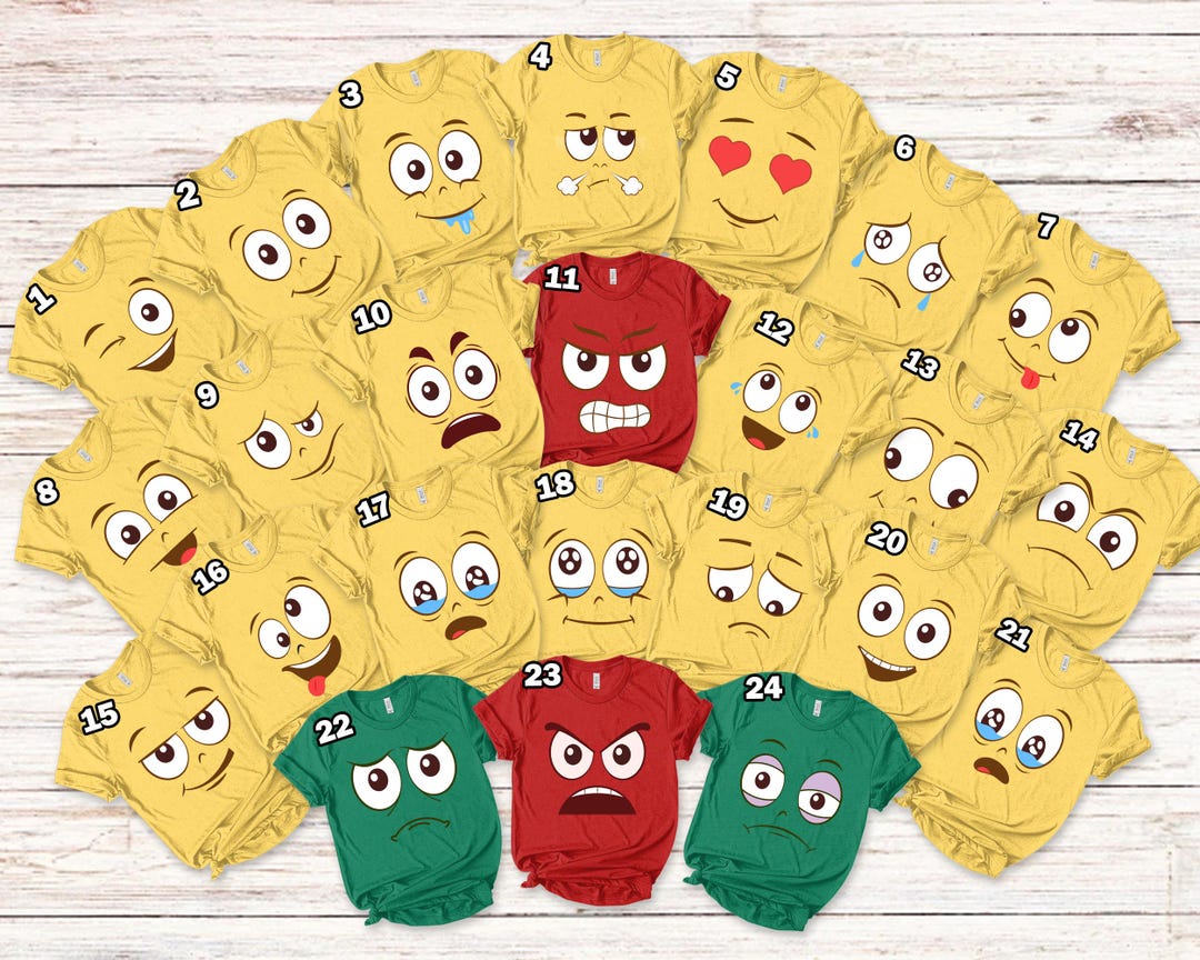 Emoji Costume Halloween Shirt, Emoji Team Shirts, Halloween Costume for ...