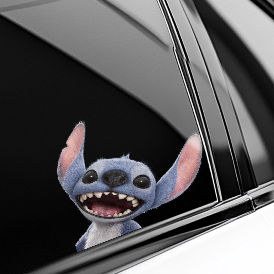 Lilo Stitch 2025 Peeker Peeking Sticker Car Decals Waterproof ...