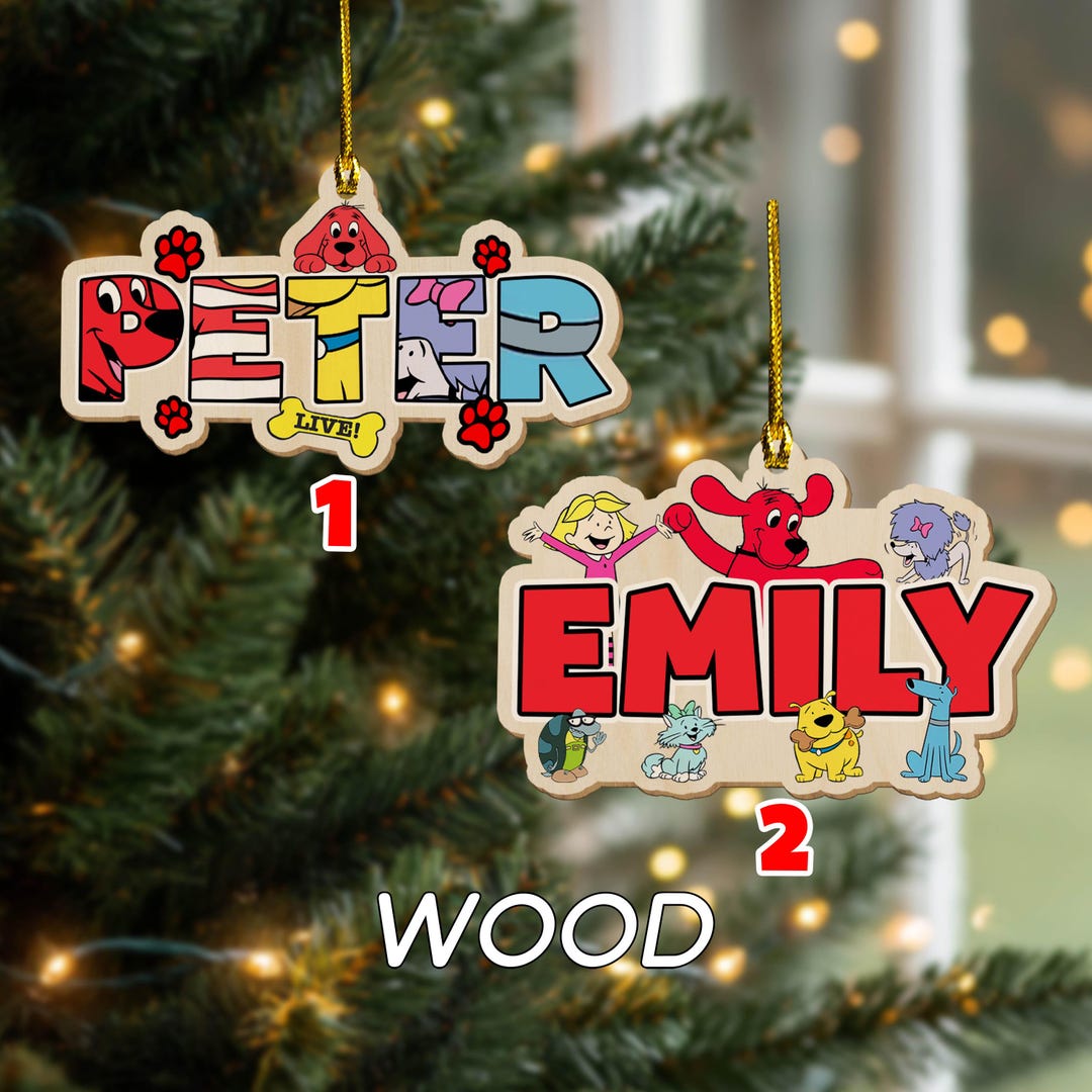 Custom Name Clifford the Big Red Dog Ornament UM5B18 - Etsy