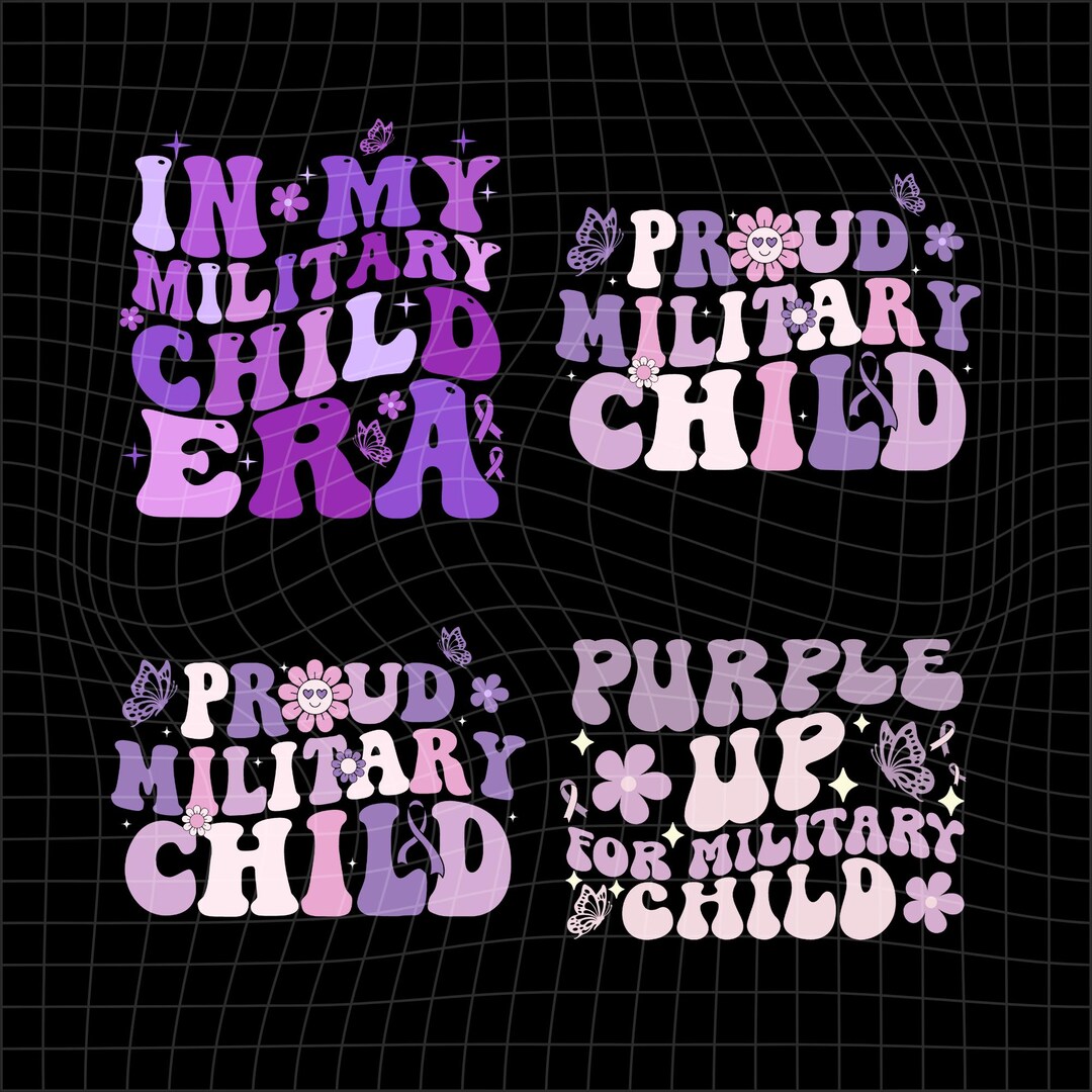 Military Child Month Svg Png, in My Military Child Era Svg Png ...