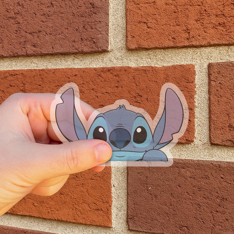 Stitch Peeker Sticker – Lilo & Stitch Waterproof Vinyl Peeking Car ...