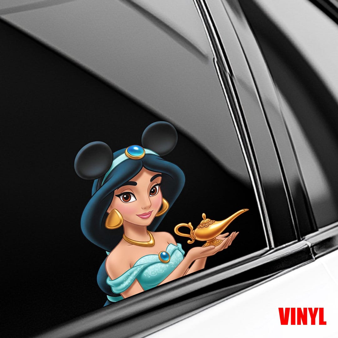 Disney Princess Peeker Sticker – Cinderella, Belle & Ariel Peeking ...