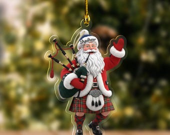 Custom Name Bagpipe Ornament, Personalized Bagpipe Ornament, Scottish ...