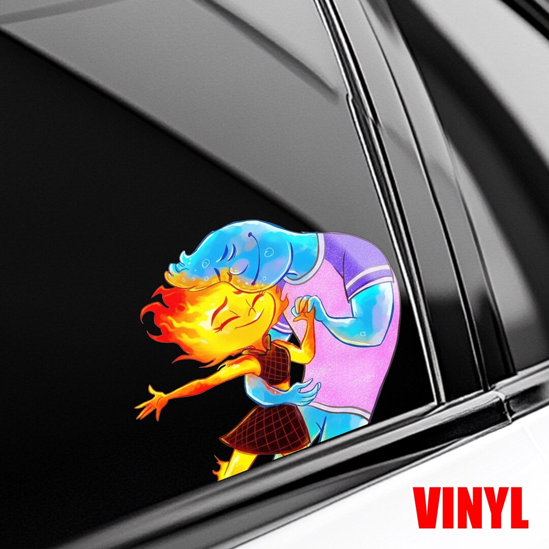 Disney Elemental Ember Wade Peeker Sticker – Vinyl Disney Elemental ...