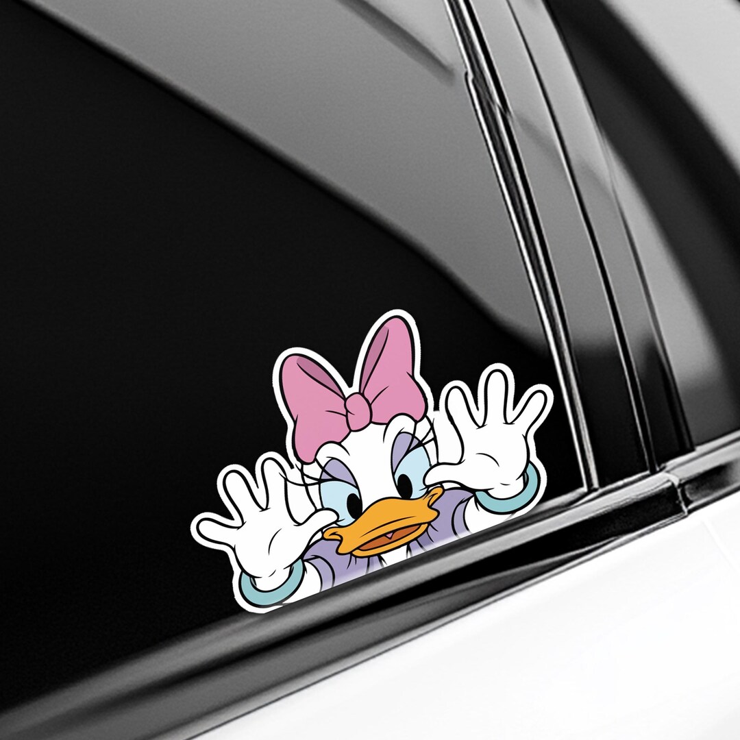 Mickey and Friends Peeker Sticker, Daisy Duck Donald Duck Minnie Goofy ...