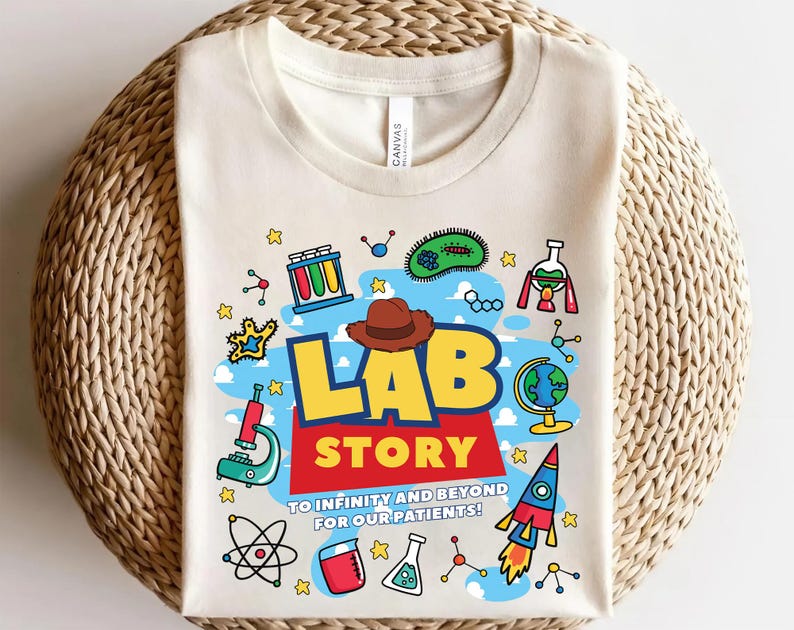 Lab Week 2026 Toy Story Shirt, Lab Story Science Team Tee, Funny Lab ...
