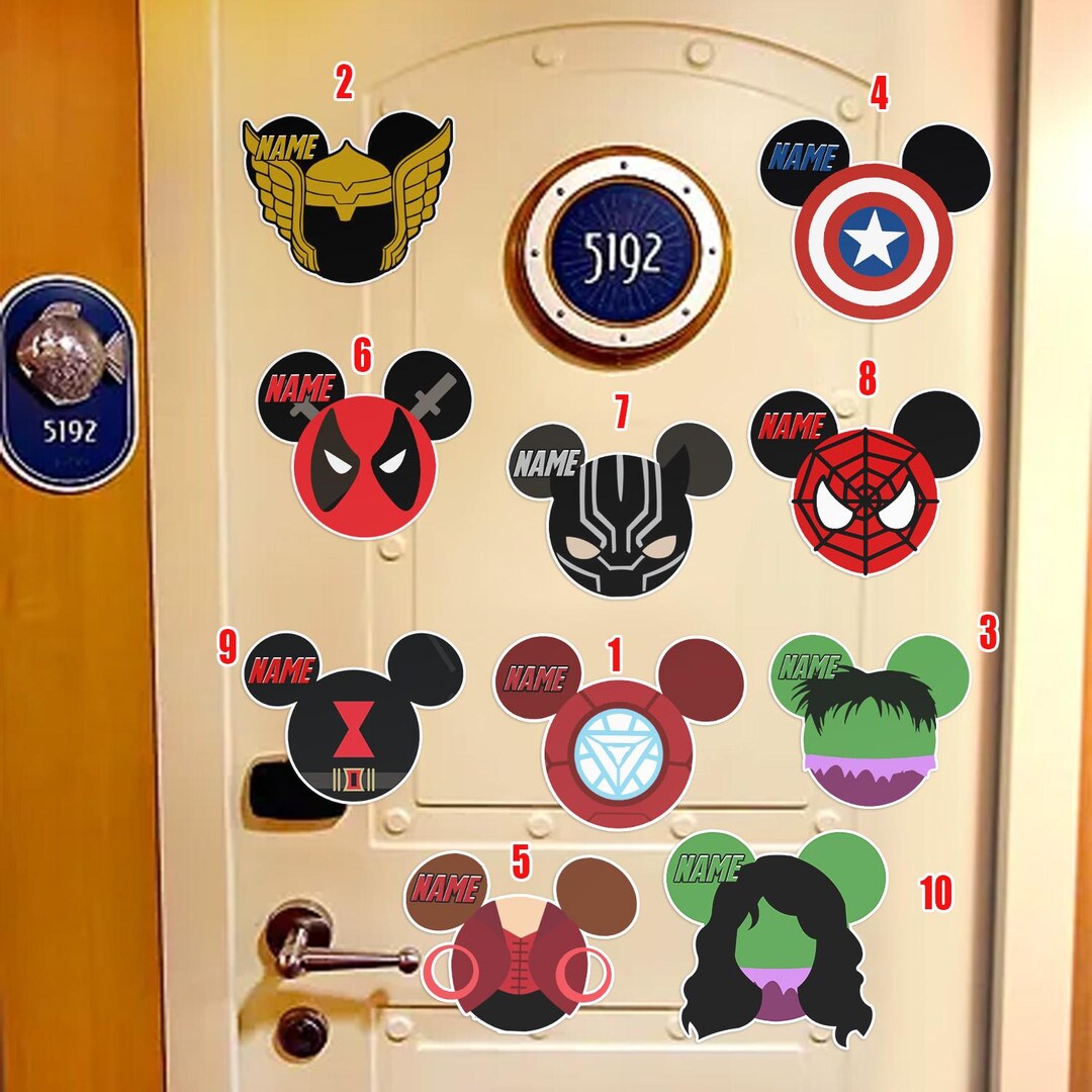 Personalized Marvel Superhero Day at Sea 2026 Cruise Magnet, Super ...