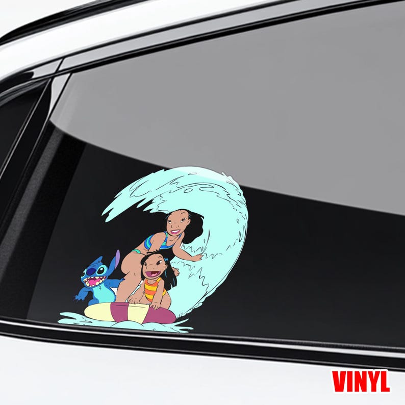 Lilo & Stitch Disney Peeker Peeking Car Window Decals - Bumper ...