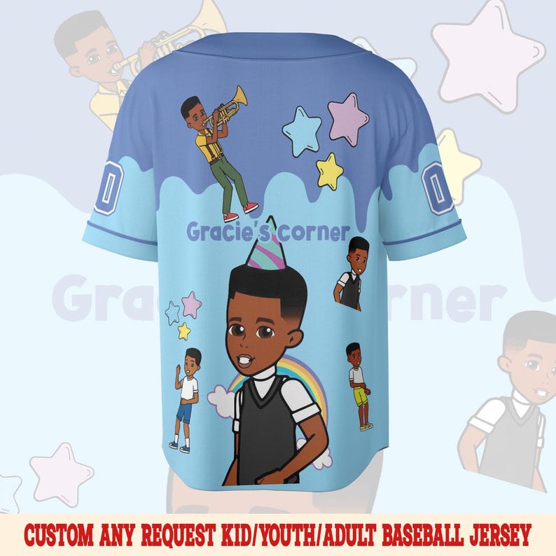 Custom Gracie's Corner Baseball Jersey, Gracie's Corner Baseball Jersey ...