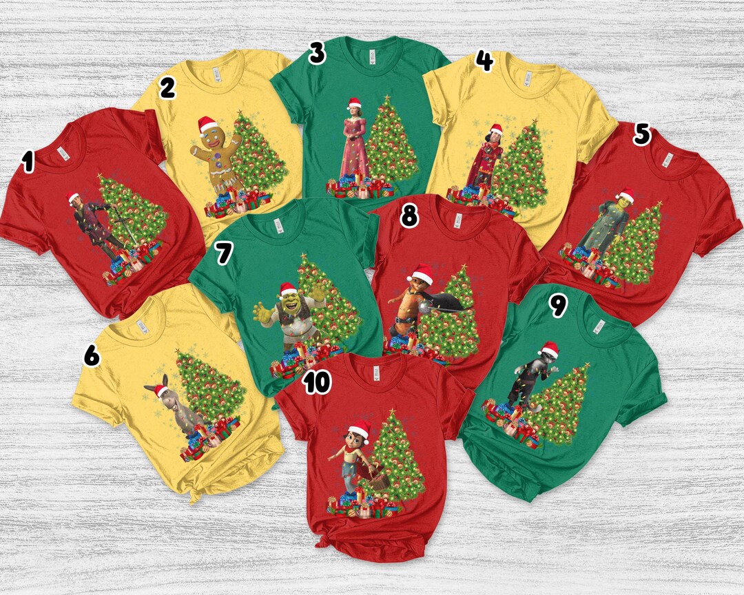 Shrek Christmas Shirt, Funny Shrekmas Tee, Merry Shrekmas Holiday Shirt ...