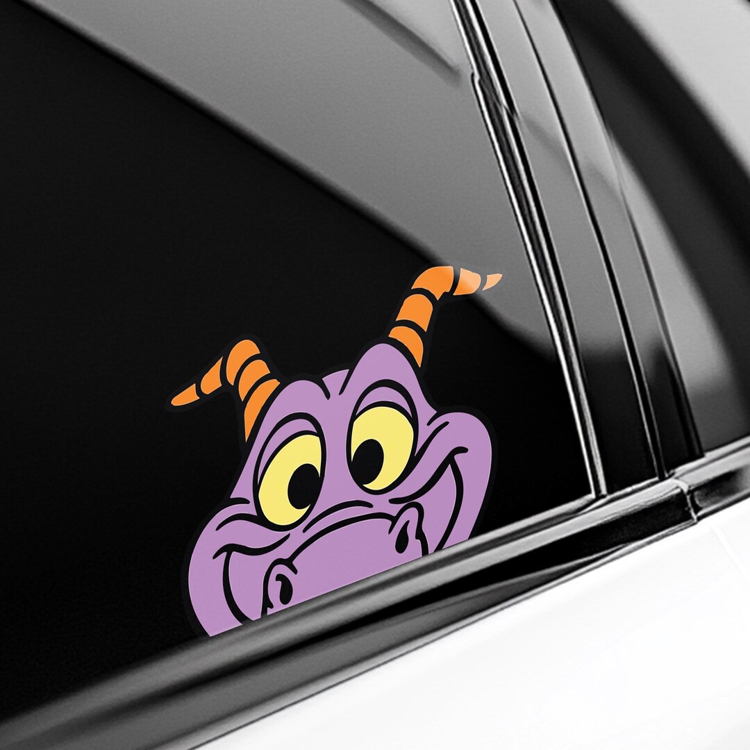 Figment Peeker Peeking Car Window Decals - Funny Bumper Waterproof ...