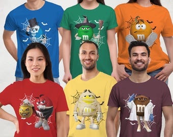 M&m's Halloween Costume Shirt/m and M Matching Family Shirt/family ...