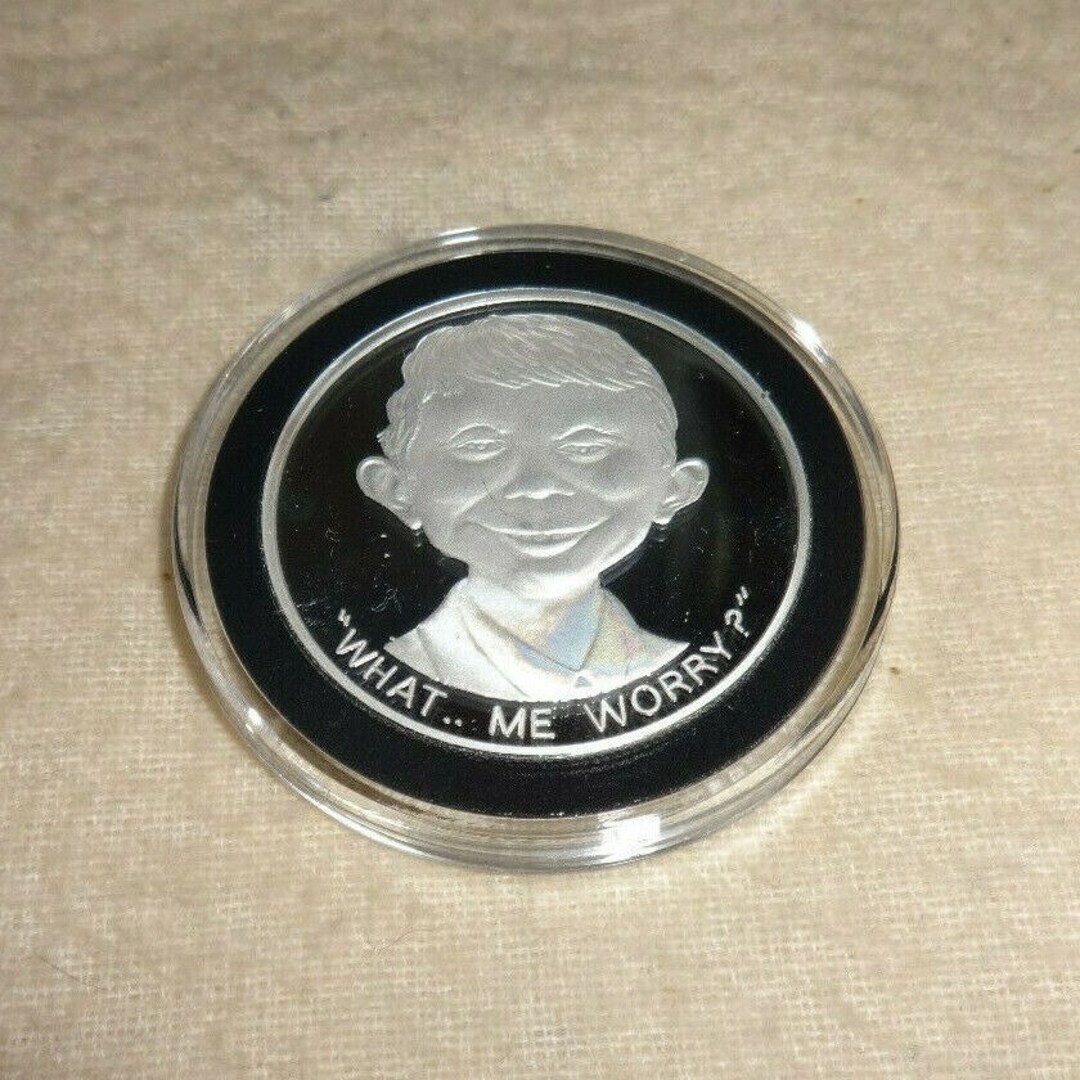 Alfred E Neuman what..me Worry MAD Magazine 1 Oz - Etsy