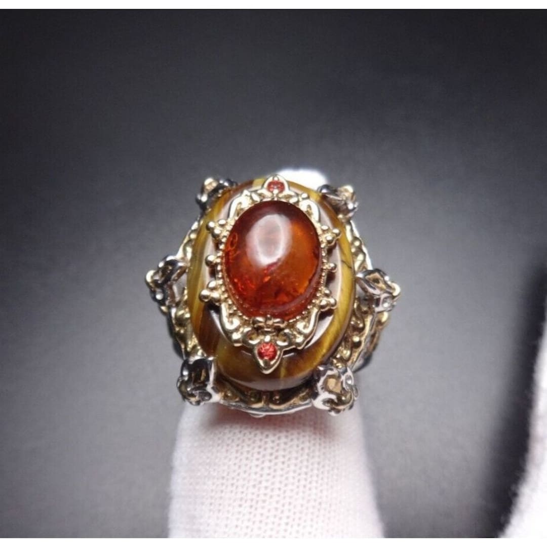 Michael Valitutti Gems En Vogue Sterling & Palladium Amber and Tiger's ...