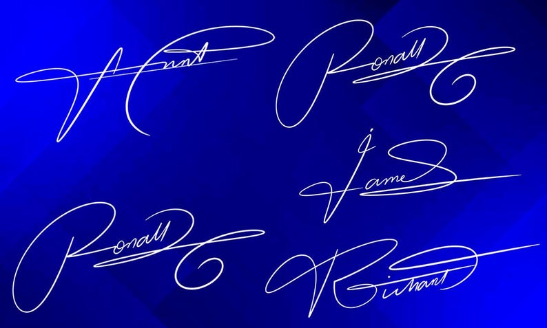 Custom Handwritten Signature – Unique Personalized Autograph Design for ...