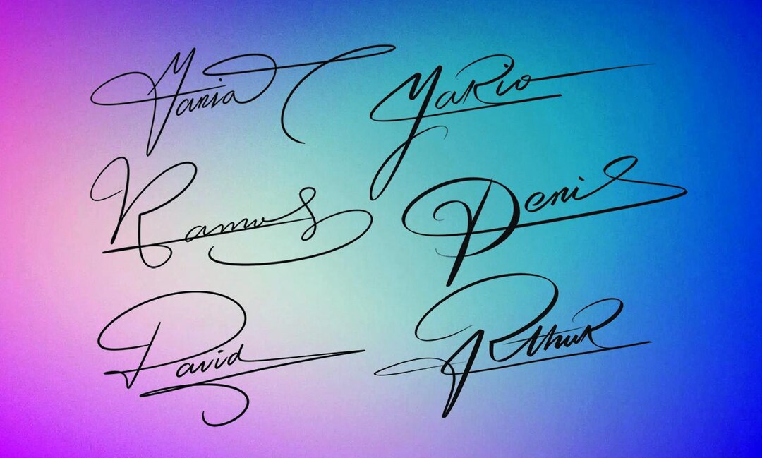 Personalized Autograph Design: Custom Handwritten Signature Logo for ...