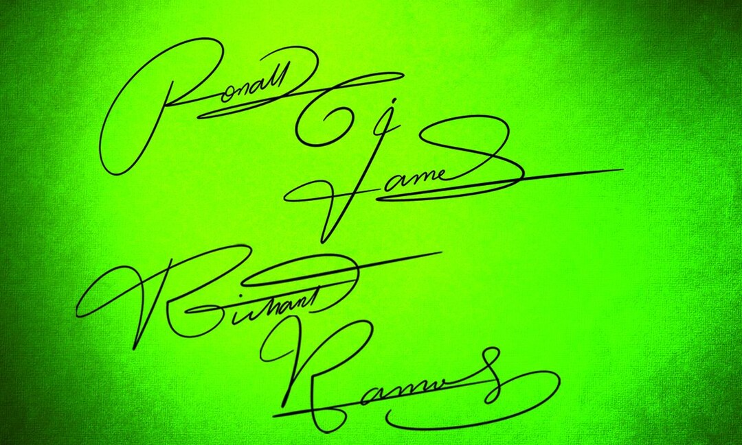 Custom Handwritten Signature Logo - Elegant Personalized Ink Signature ...