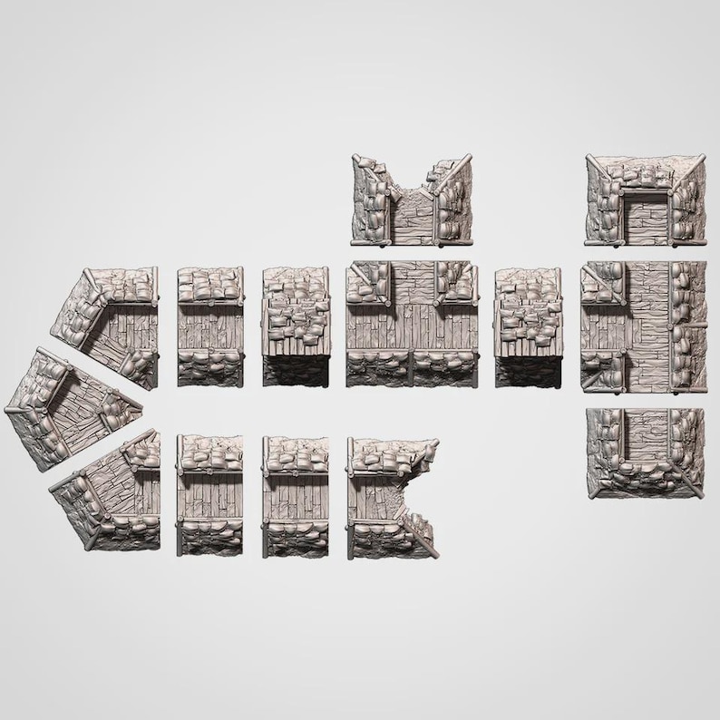 Txarli Factory – Modular Trenches WW2 | Historical Terrain (28 Mm) - Etsy