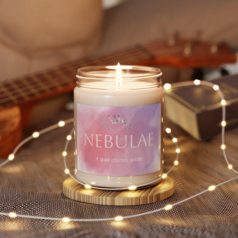 Nebulae Scented Soy Candle | Cosmic Home Fragrance | Relaxing Gift, Meditation, Spa Decor ...