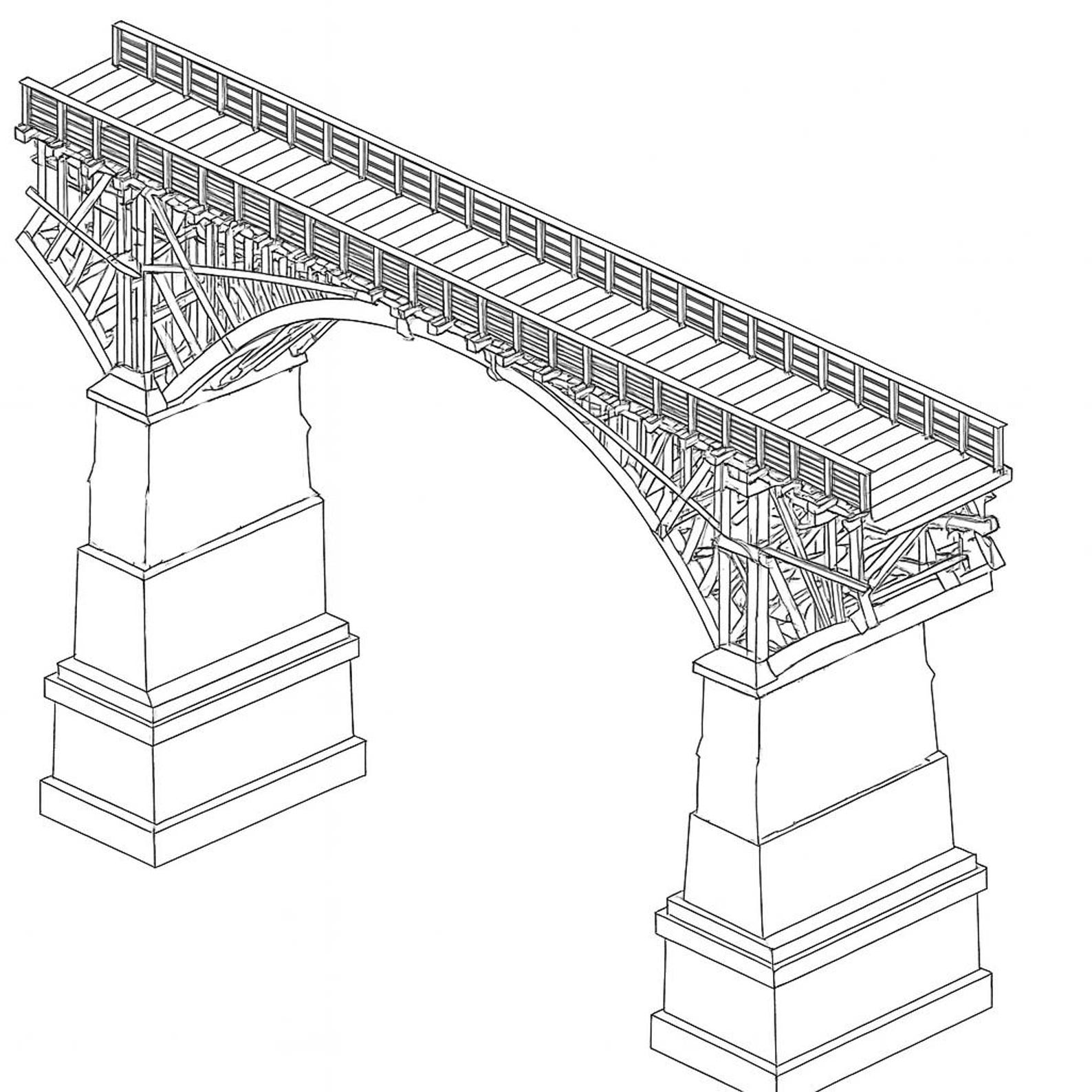 TIMBER BRIDGES - Plans to Make Trestle, Girder and Trussed Railway ...