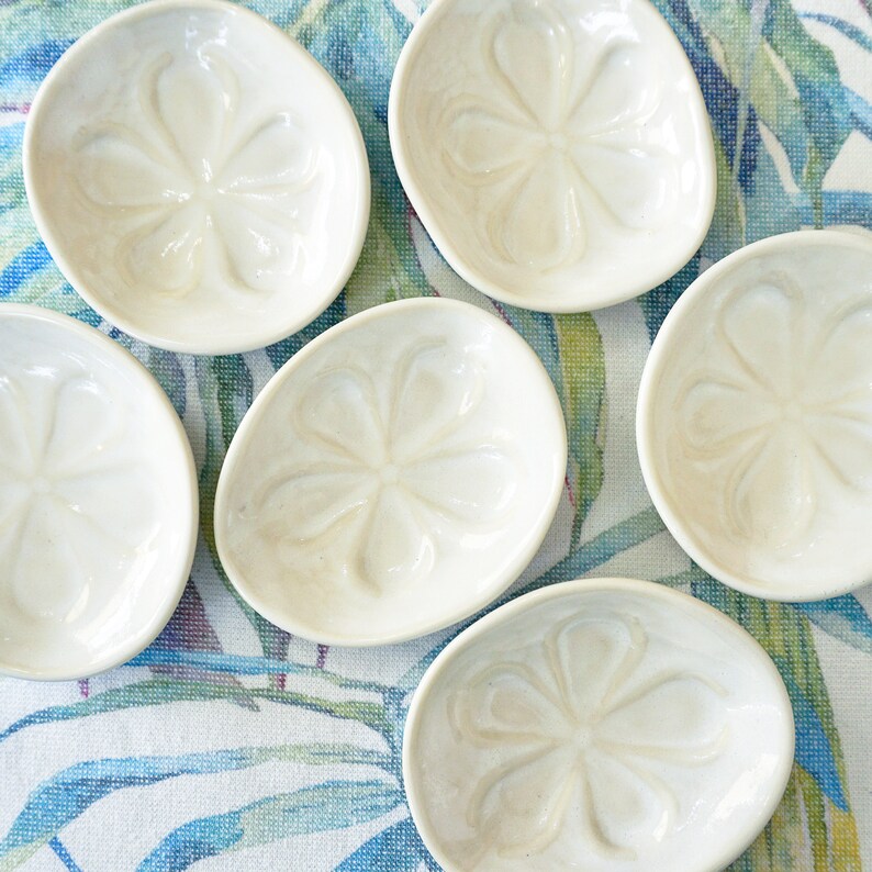 White Sea Biscuit Shell Dish - Etsy