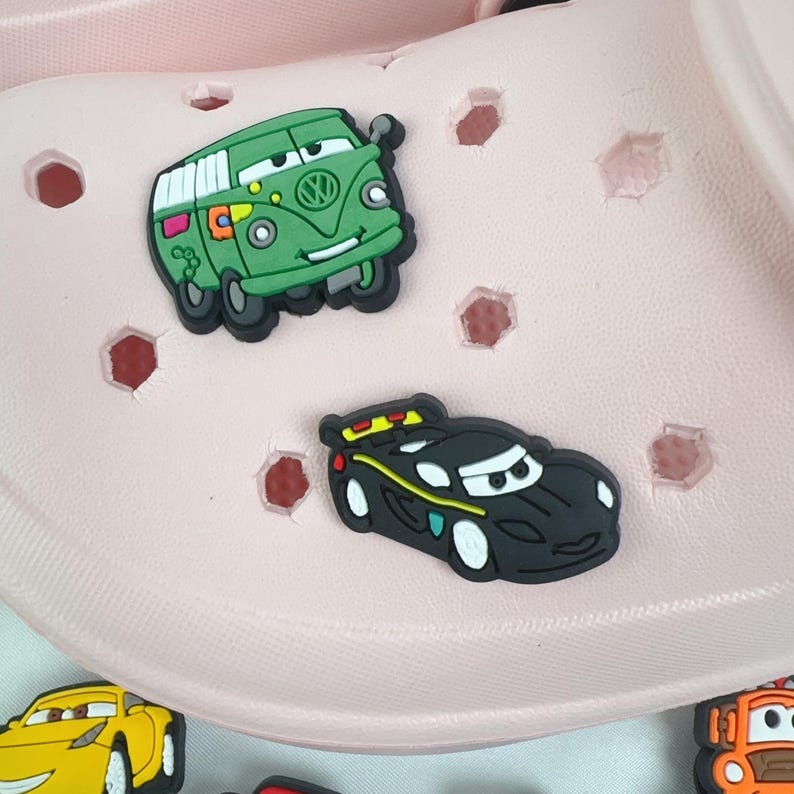 Cars Movie Croc Charms Set,cute Cartoon Car Shoe Accessories,lightning ...