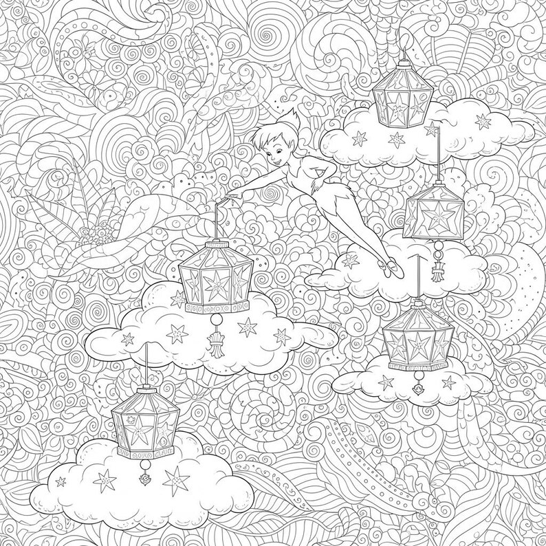 Peter Pan Inspired by 1911 Book Coloring Pages for Kids – 20 Printable ...