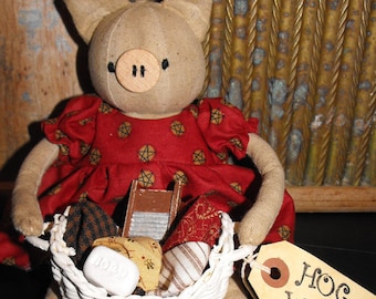 Primitive Pig Pattern - Etsy