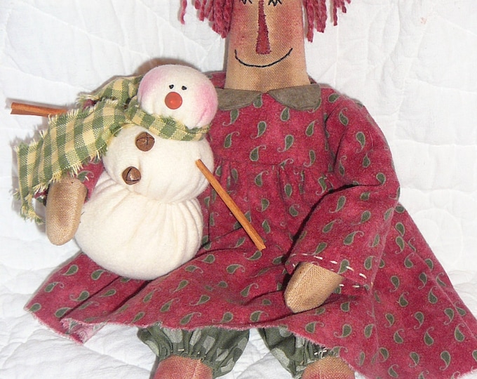NEW 2019 Instant DOWNLOAD Pattern Primitive Vintage Style Rag Stuffed ...