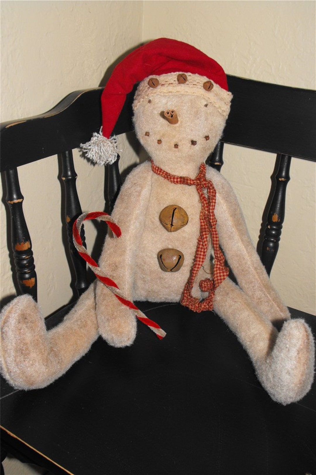 Primitive Plush Felt "blizzard" Snowman Instant Download E-pattern ...