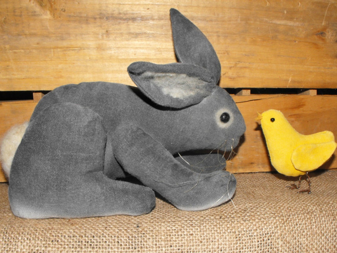 Primitive "peter and Petunia" Bunny Rabbit and Easter Chick Instant ...