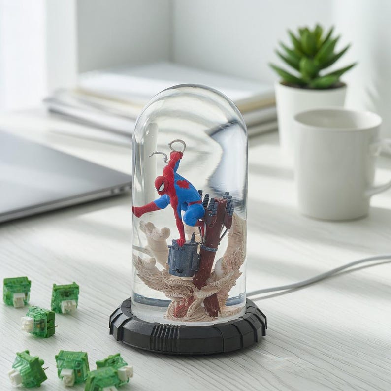 Web-slinger Hero Resin Lamp, Spider Hero Night Light, Superhero Room ...